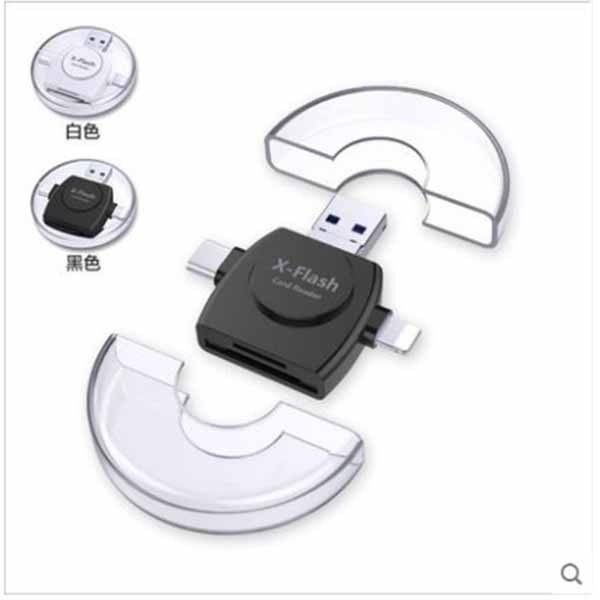 iDragon การ์ดรีดเดอร์ 5 in1 OTG card readerTF Lightning 8-pin Micro USB ...