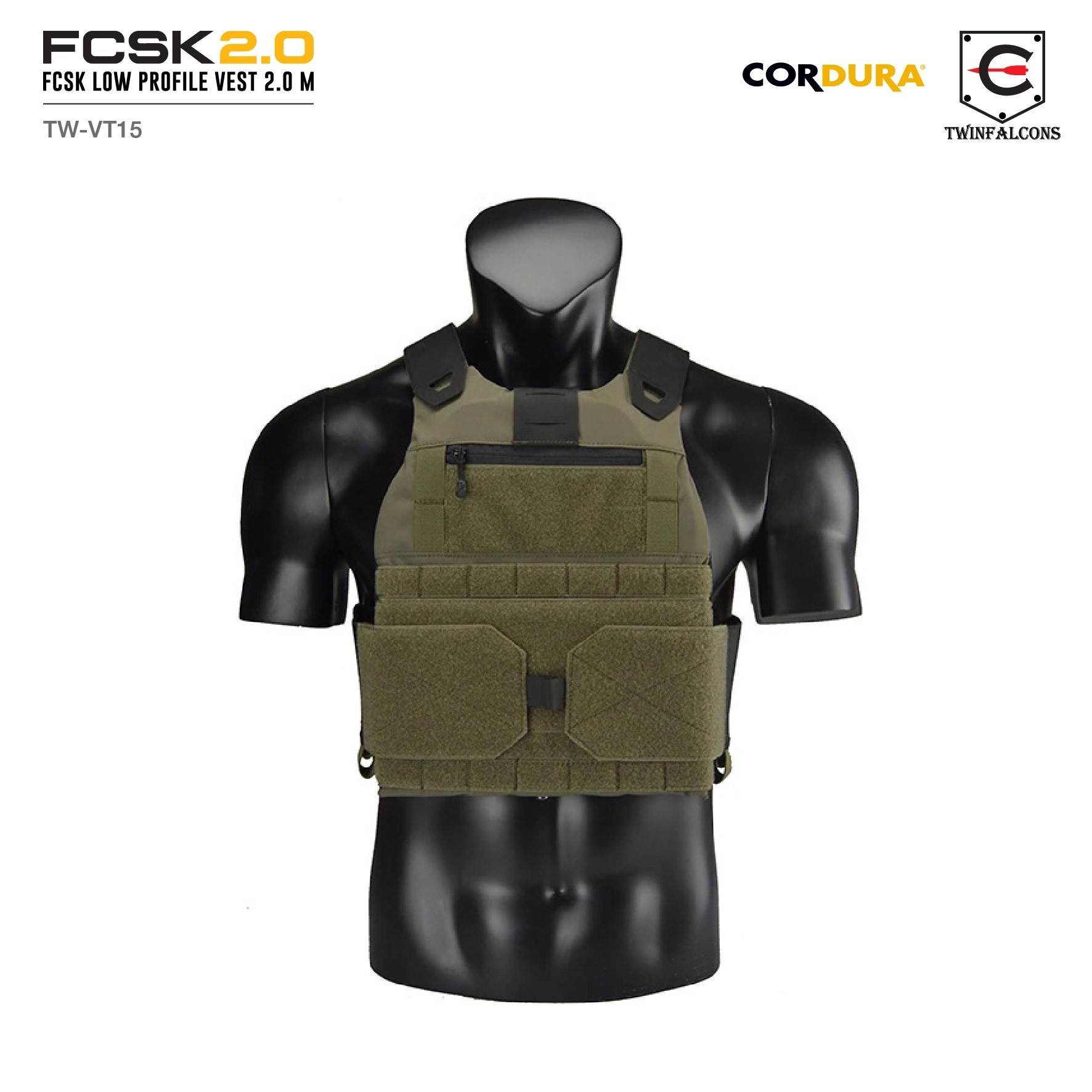 เสื้อเกราะ FCSK 2.0 Plate Carrier ( Twinfalcons ) [ TW-VT15 ] | Lazada.co.th