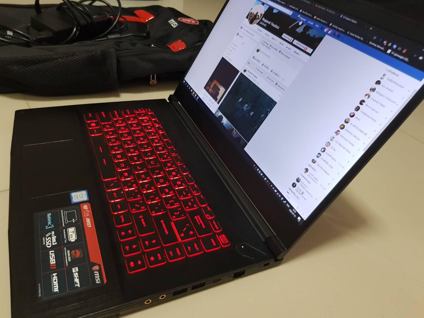 MSI GF63 8RD-014TH Thin Bezel Gaming - Noppaat - ThaiPick