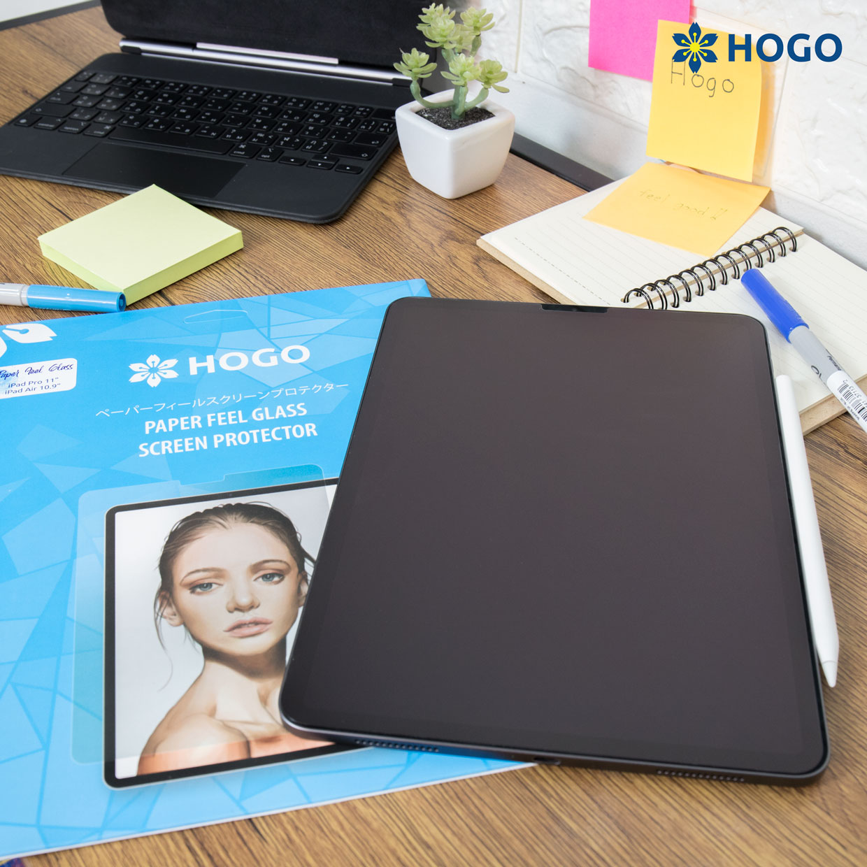 เจ้าแรกในไทย ฟิล์มกระจก ผิวกระดาษ Hogo Paper Feel Glass iPad ...