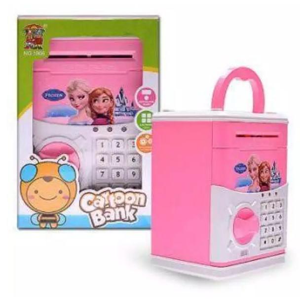 ⭐ ATM ดูดแบงค์ หยอดเหรีญได้ด้านบน กระปุกออมสิน FROZEN เอลซ่า | Lazada.co.th