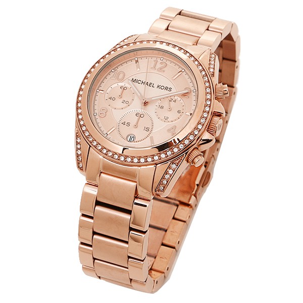 MICHAEL KORS Mini Blair Multi-Function Rose Gold นาฬิกาผู้หญิง รุ่น ...