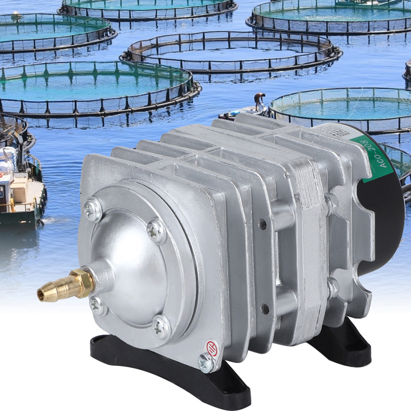 DC Magnetic Oxygen เครื่องสูบน้ำ Air Compressor Aerator สำหรับถังเก็บ ...