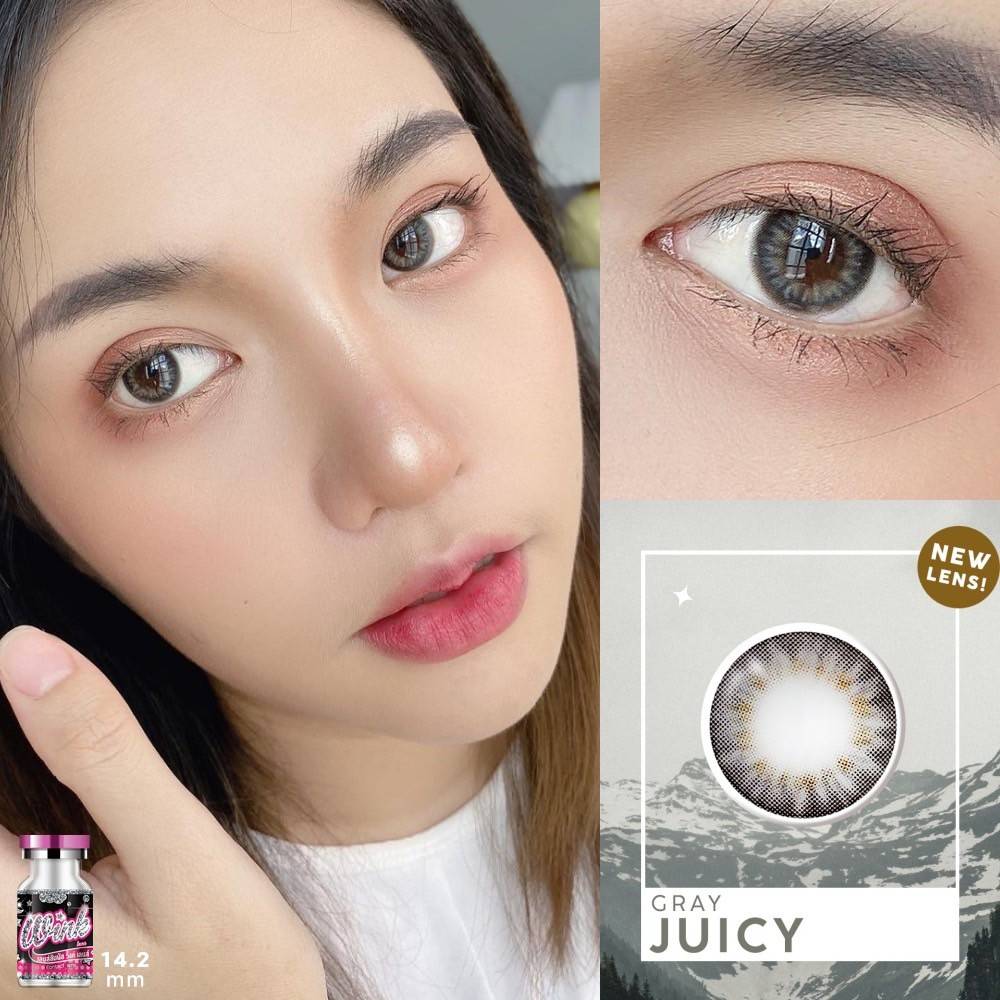 สวย3tone ละมุนมาก Juicy ตาโต สวยแบบตะโกน???? คอนแทคเลนส์ Wink Wow ลายฮิตขายดี กรองแสงUV ตาโต ...