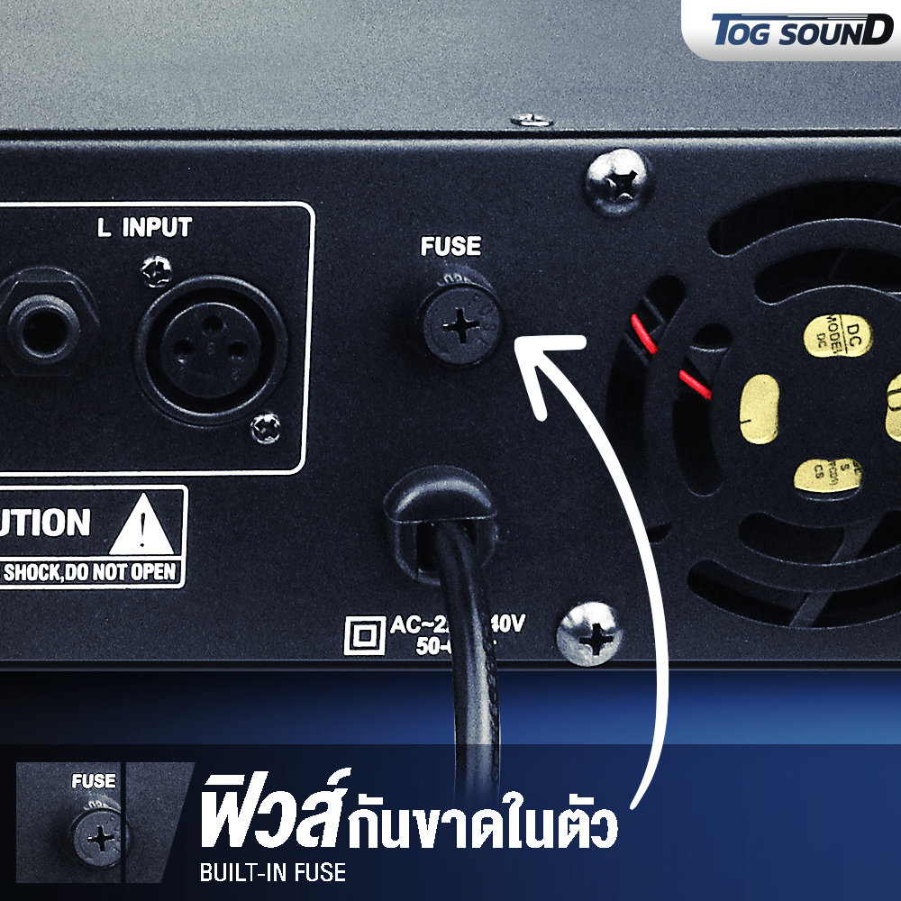 TOG SOUND เพาเวอร์แอมป์ หนัก 9KG MP-3600 ขับได้ถึง ดอกลำโพง 15 นิ้ว 4 ...