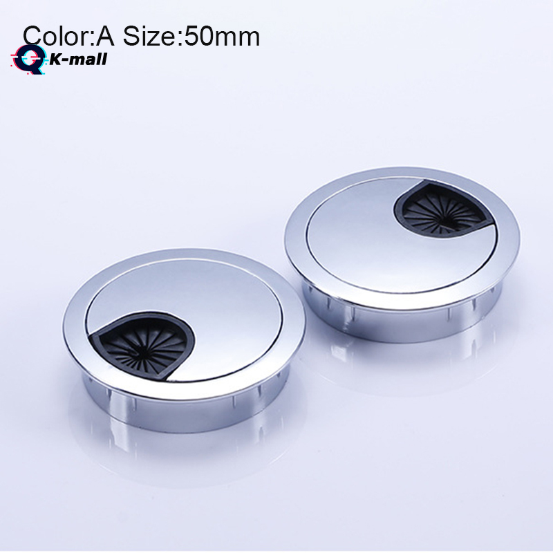 K-Mal Desk Cable Hole Cover Zinc Alloy Base Table Wire Outlet Port ...