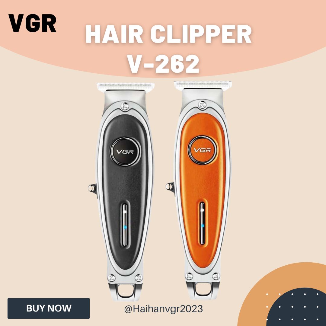 VGR ปัตตาเลี่ยนตัดผมกันขอบแต่งลายไร้สาย รุ่น V-262 สีส้ม สีดำ มีสินค้าพร้อมส่ง | Lazada.co.th