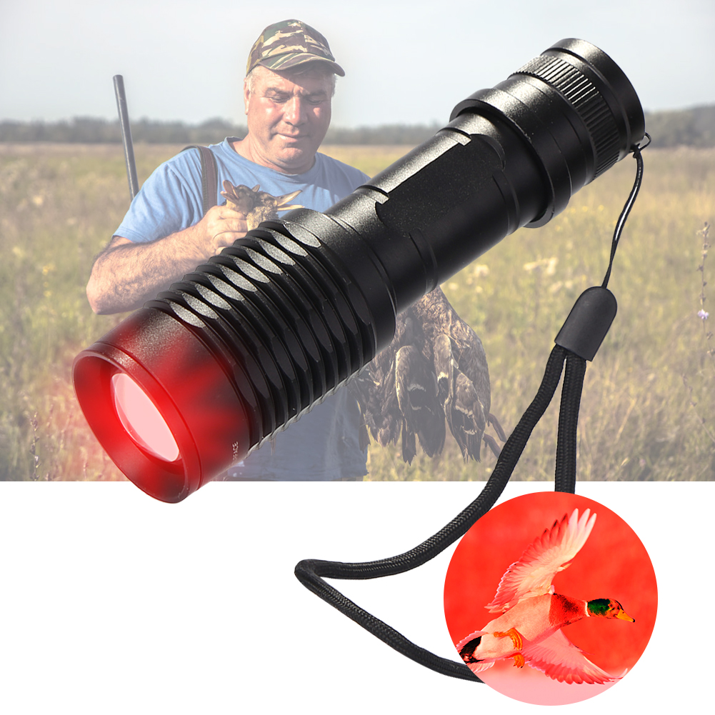 IR 850nm LED Infrared Flashlight Light Night Vision Zoomable Hunting ...