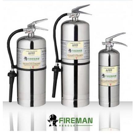 FIREMAN ถังดับเพลิงชนิดน้ำยาฟองโฟม AFFF ตัวถังสแตนเลสดับไฟชนิด A และ B | Lazada.co.th