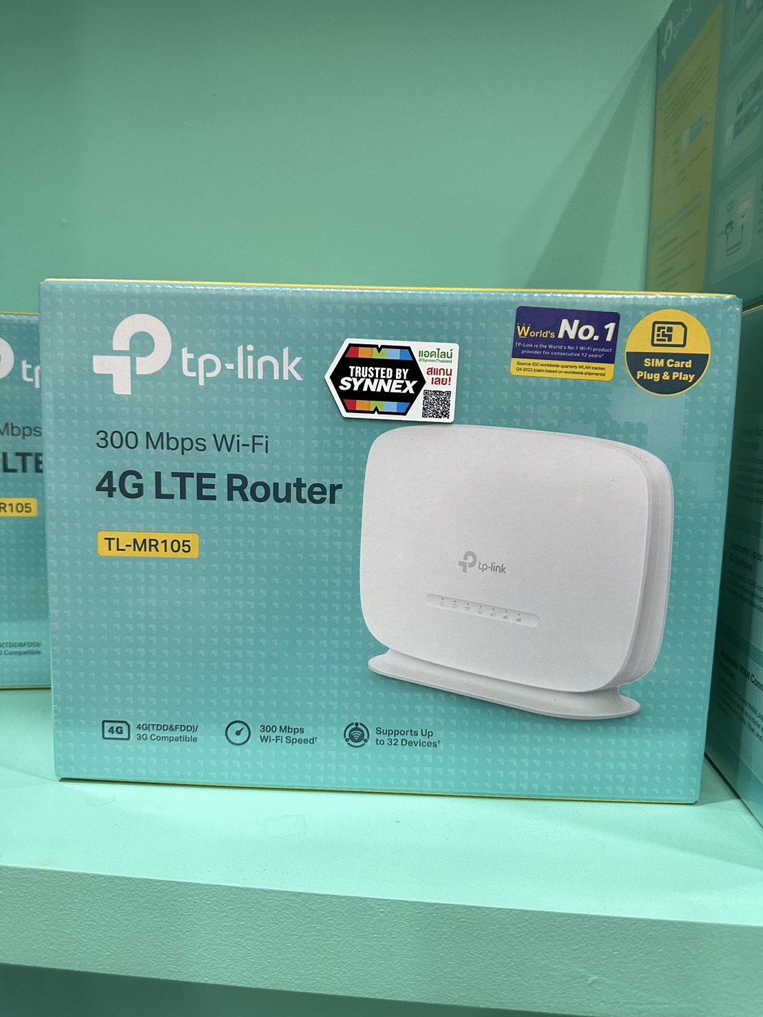 TP-Link TL-MR105 เราเตอร์ใส่ซิม 300 Mbps Wireless N 4G LTE Router ...