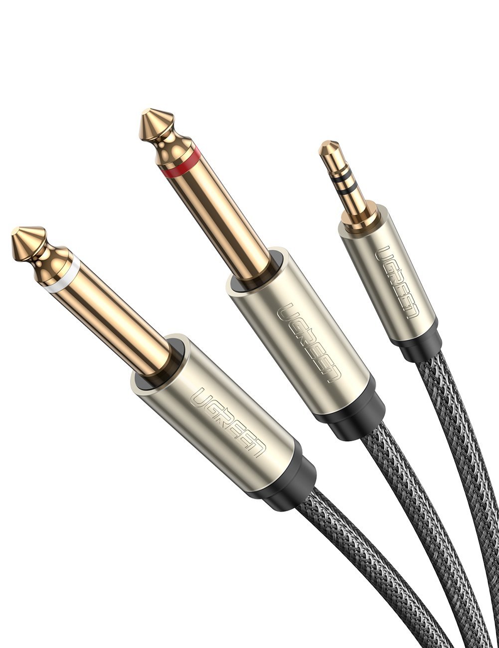 Ugreen รุ่น 10613 สายแปลง (AV126) Jack 3.5mm TSR to Dual 6.35mm TS ...