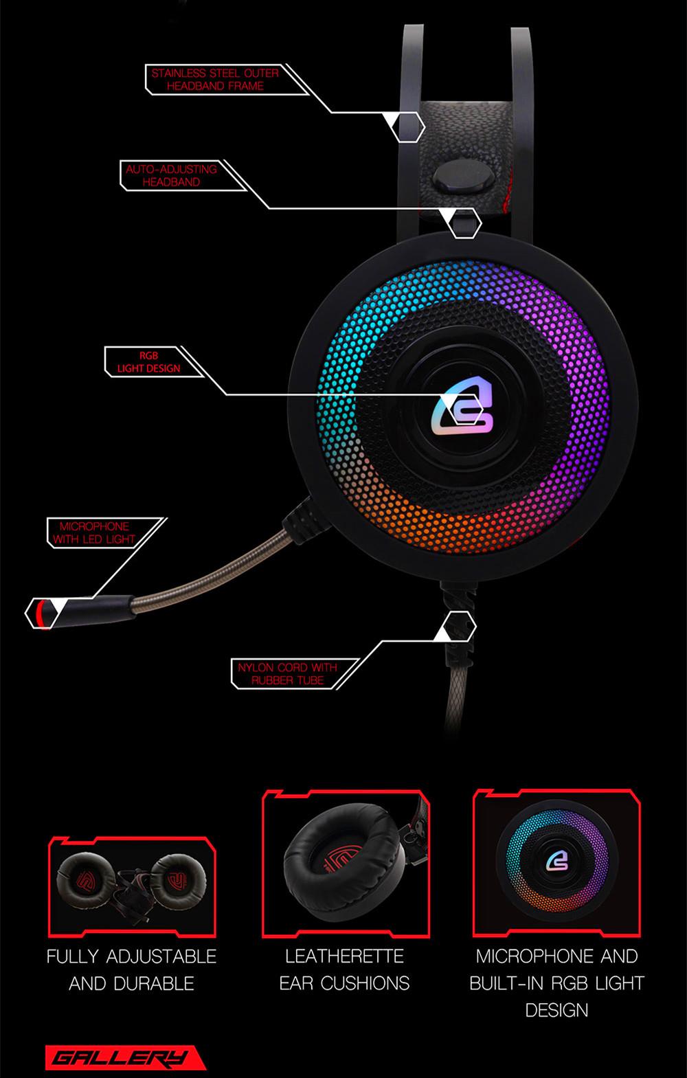 SIGNO E-Sport 7.1 Surround Sound Gaming Headphone รุ่น SPECTRA HP-824 ...