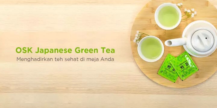 OSK Japanese Green Tea Leaves 100% ชาเขียวญี่ปุ่นแบบซอง (50ซอง) สูตรออริจินัล - Bm O-kashi ...