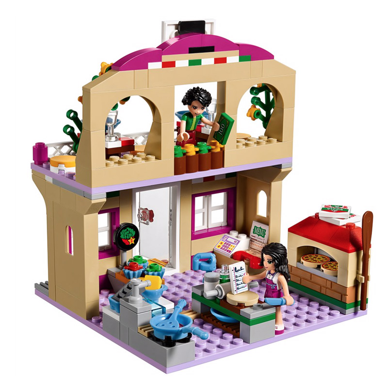 Lego Heart Lake Pizza Restaurant Girl Friend 41311 Assembled ...