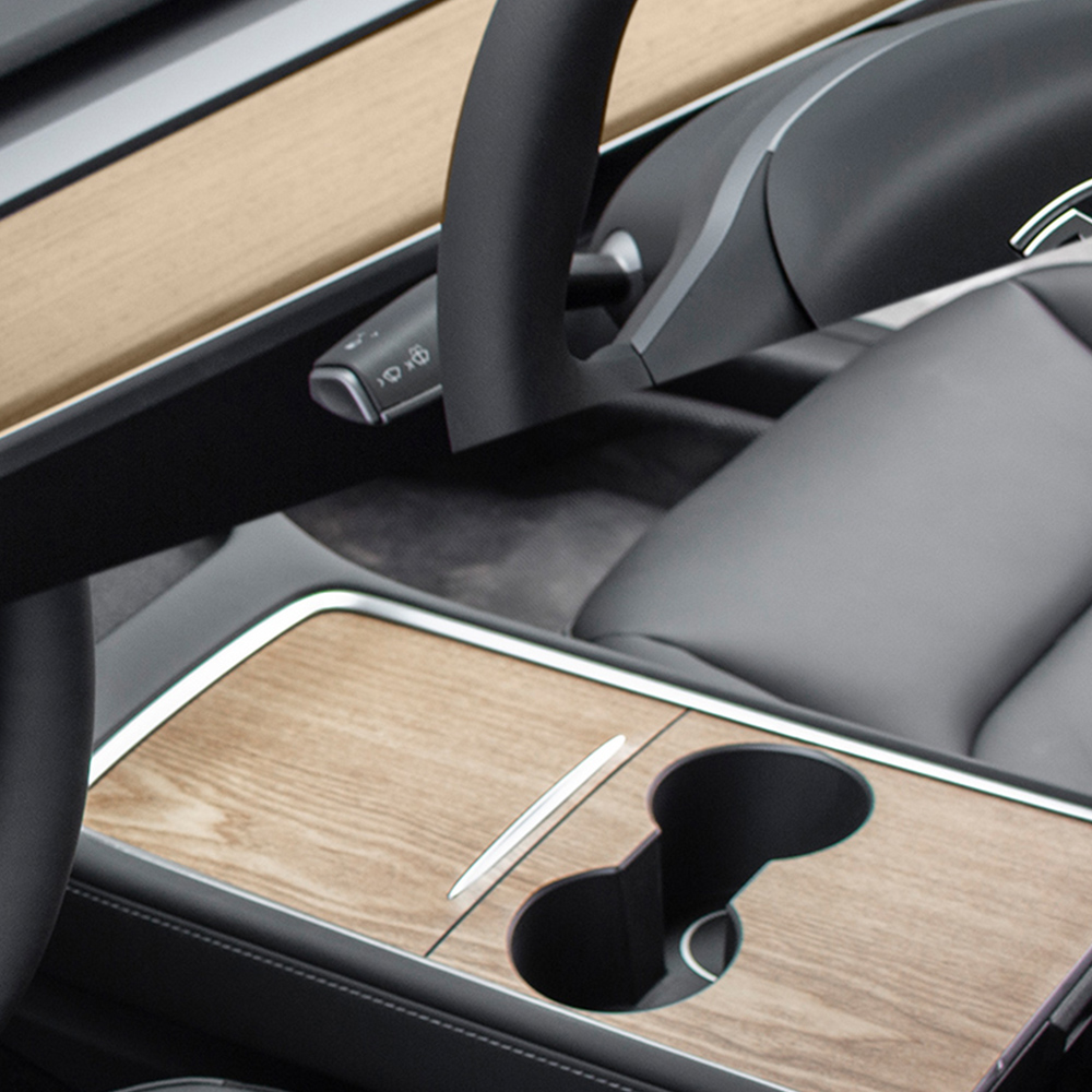 Tesla Model 3 Center Console Panel Sticker Wood Pattern Accessories for ...