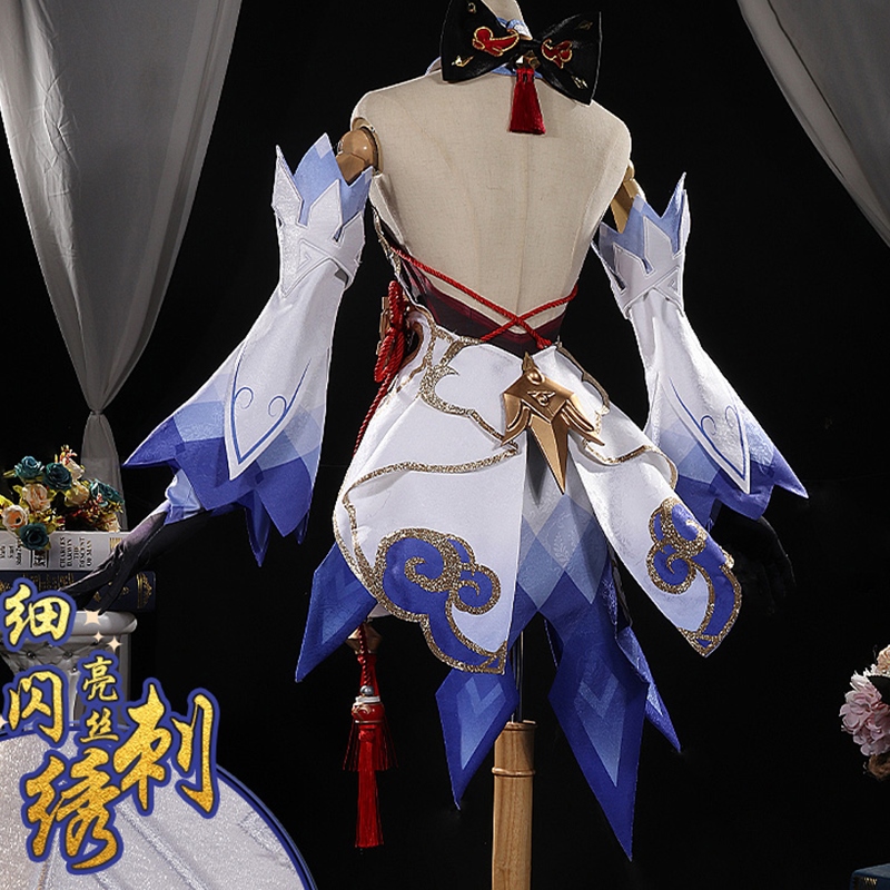 Pre sale Anime Genshin Impact Ganyu Cosplay Costume Game Suit Dress ...