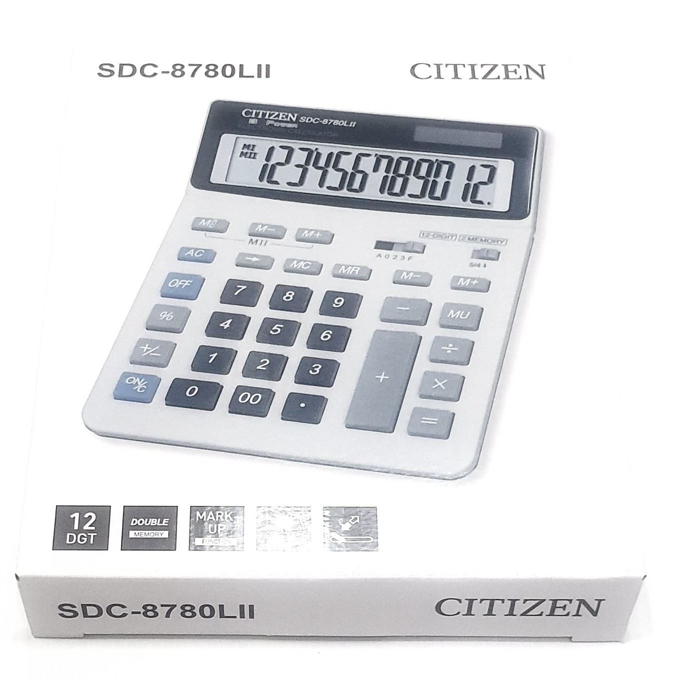 เครื่องคิดเลข 12 หลัก Citizen SDC-8780L/II | Lazada.co.th