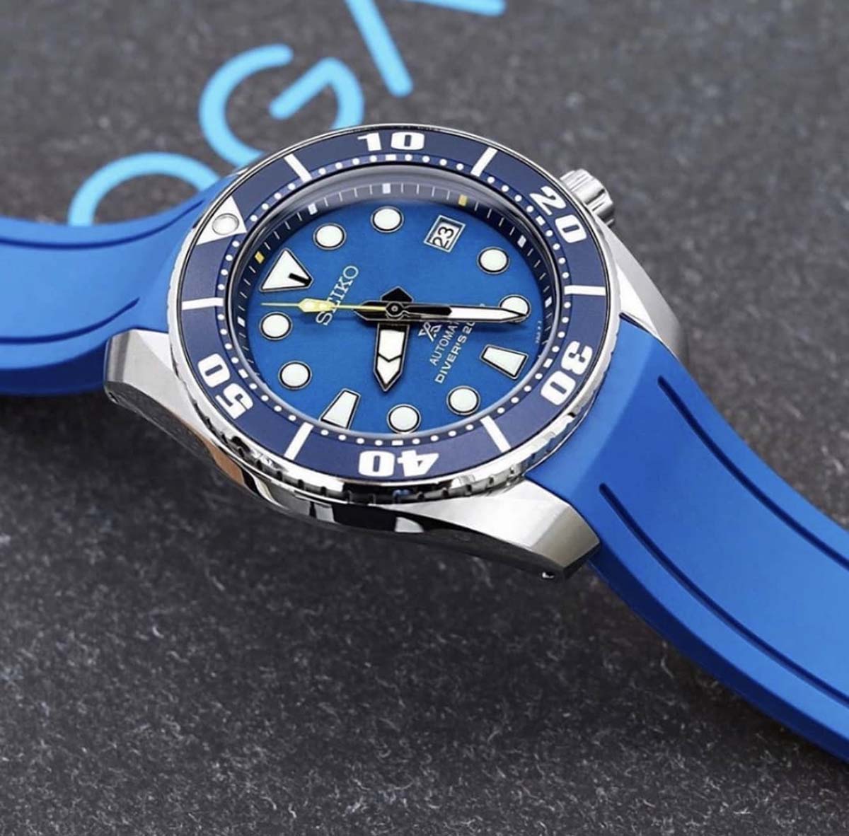Crafter Blue Strap Blue Color for Seiko Sumo - OVERWRIST - ThaiPick