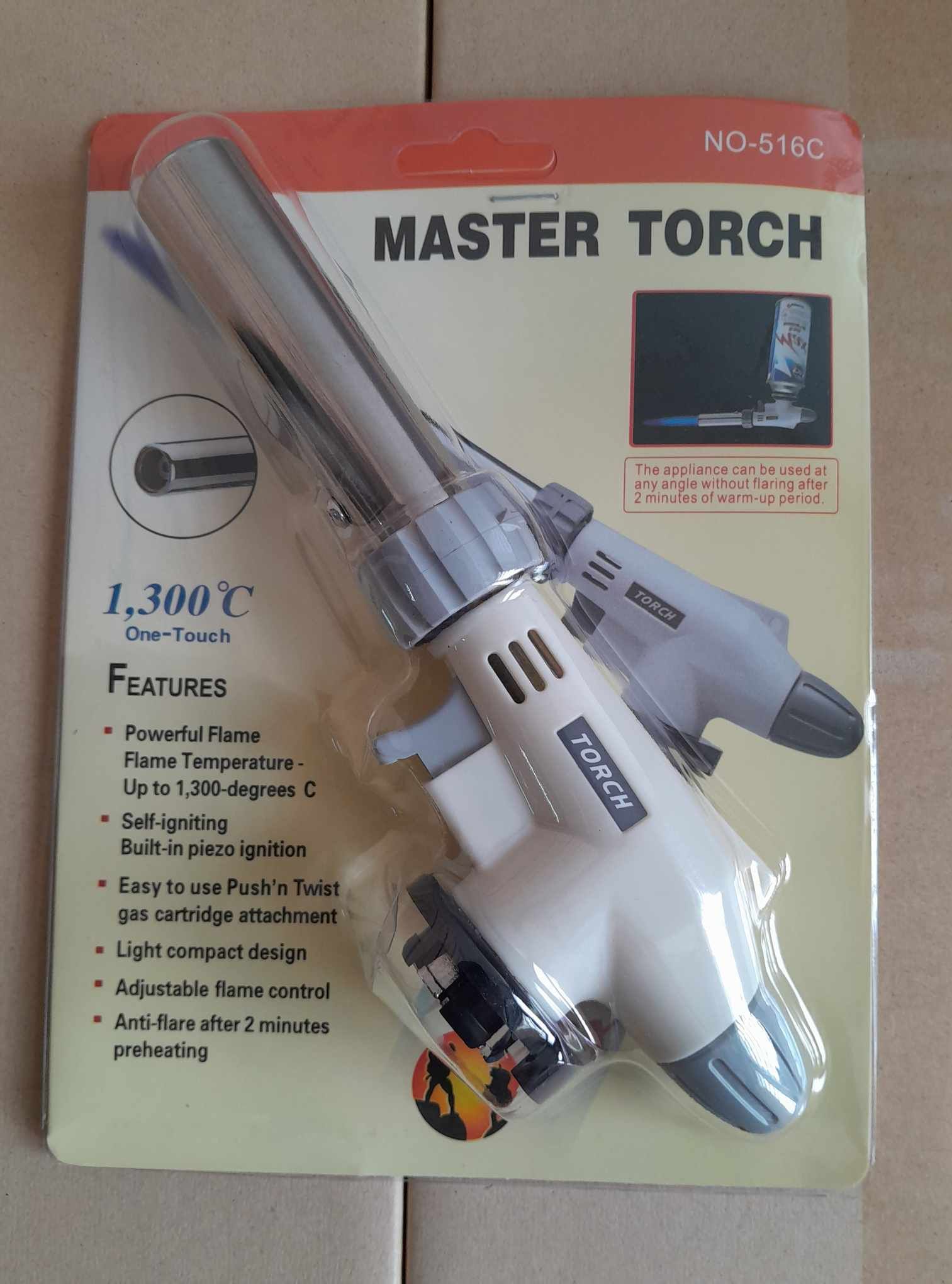 (ของแท้ คุณภาพดี) หัวพ่นไฟ หัวพ่นแก๊ส สำหรับแก๊สกระป๋อง MASTER TORCH หัวเป่าแก๊ส หัวเบิร์นอาหาร ...