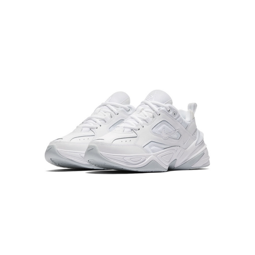 2021 M2K Tekno All White Thick Bottom Retro Male Female Running Shoes Sports Leisure Training ...