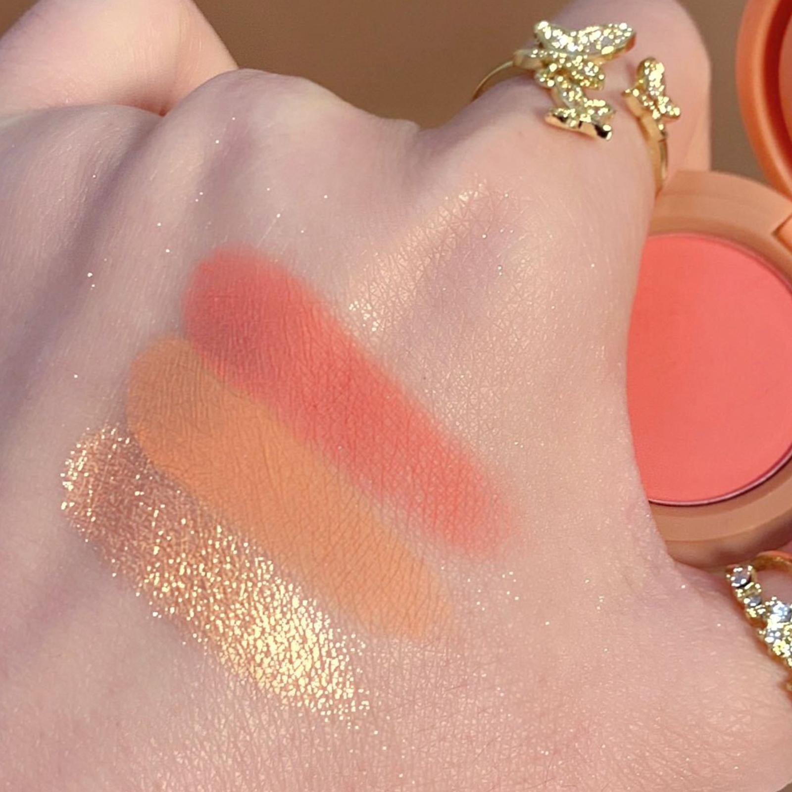 Rouge Plate Highlight Blush Eye Shadow Three-In-One Whitening Pearly ...