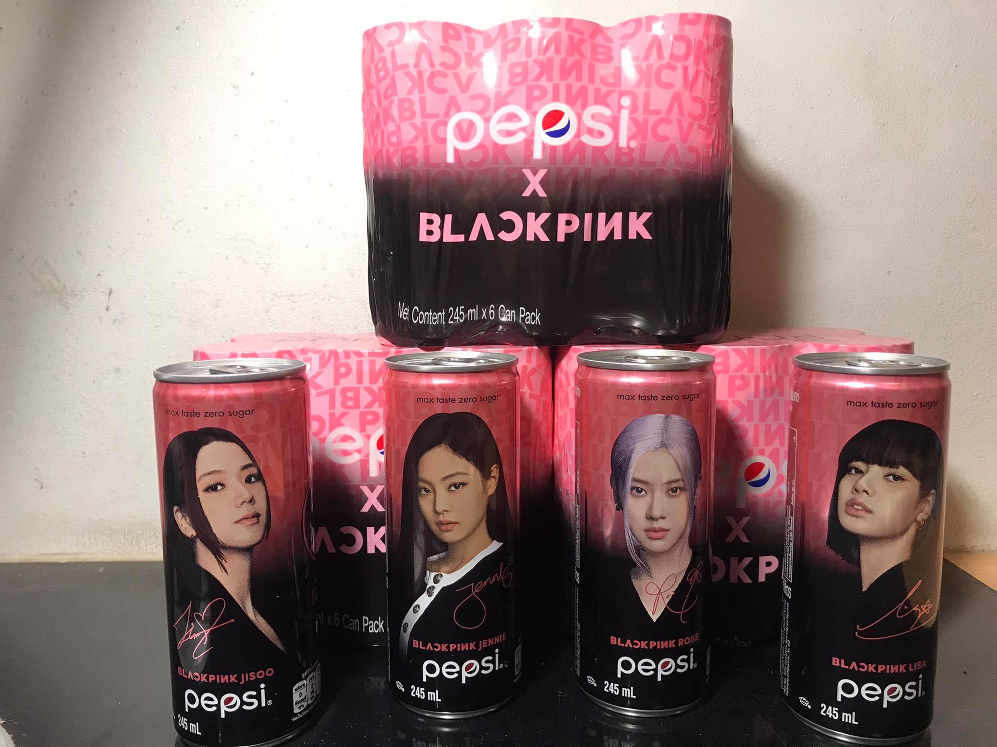 PEPSI MAX เป๊ปซี่แมกซ์ BLACKPINK LISA 325 ml. ลิซ่า 325 มล. x 6 กระป๋อง ...