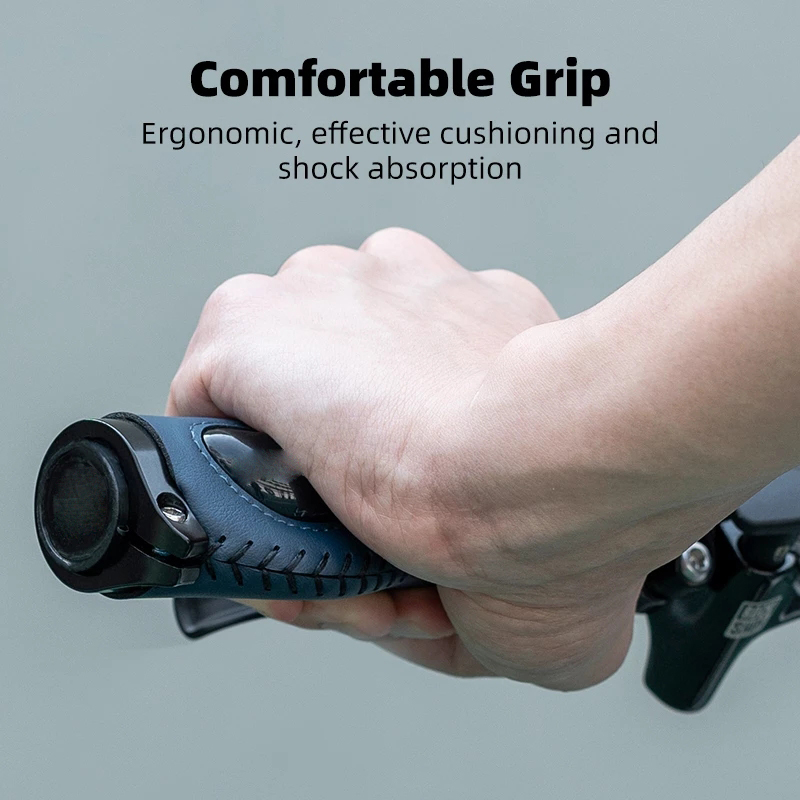 Bicycle Handlebar Aluminium AlloySilica Gel Leather Shockproof Bike ...