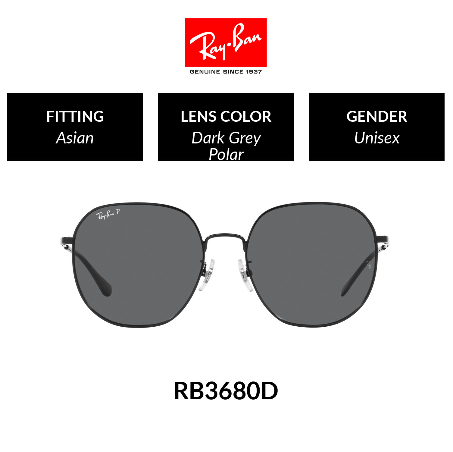 RAY-BAN - RB3680D 002/81 | Lazada.co.th