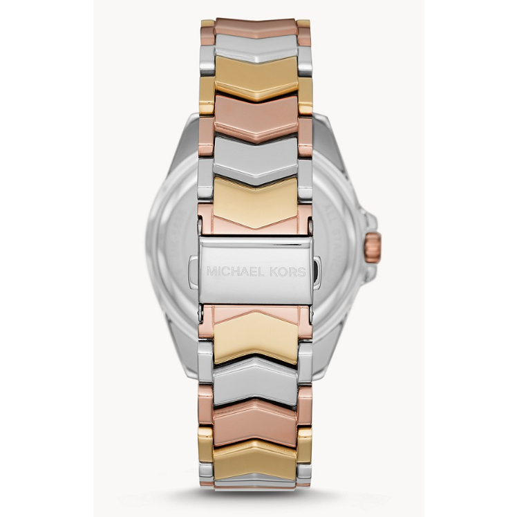 Michael Kors MK6686 Womens Whitney Three-Hand Tri-Tone Stainless Steel ...