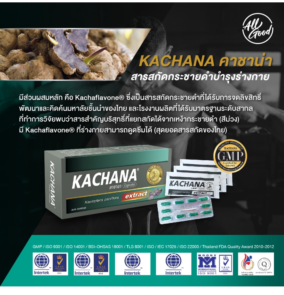 Kachana คาชาน่า ผลิตภัณฑ์เสริมอาหารสารสกัดกระชายดำสำหรับคุณผู้ชาย 1 ...
