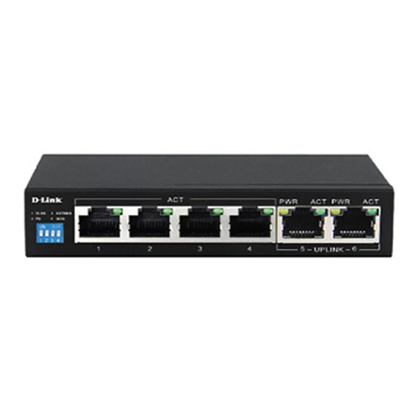 D-link DGS-F1006P-E 250M 6-Port Unmanaged Gigabit PoE Switch | Lazada.co.th