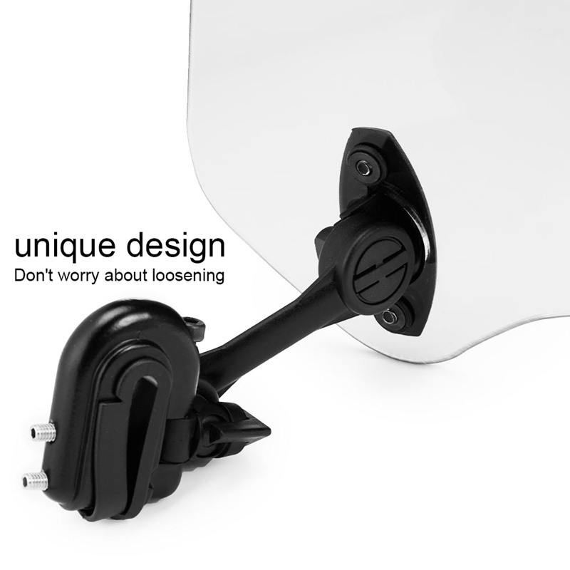 Motorcycle Windshield Extension - Universal Adjustable Clip-on ...