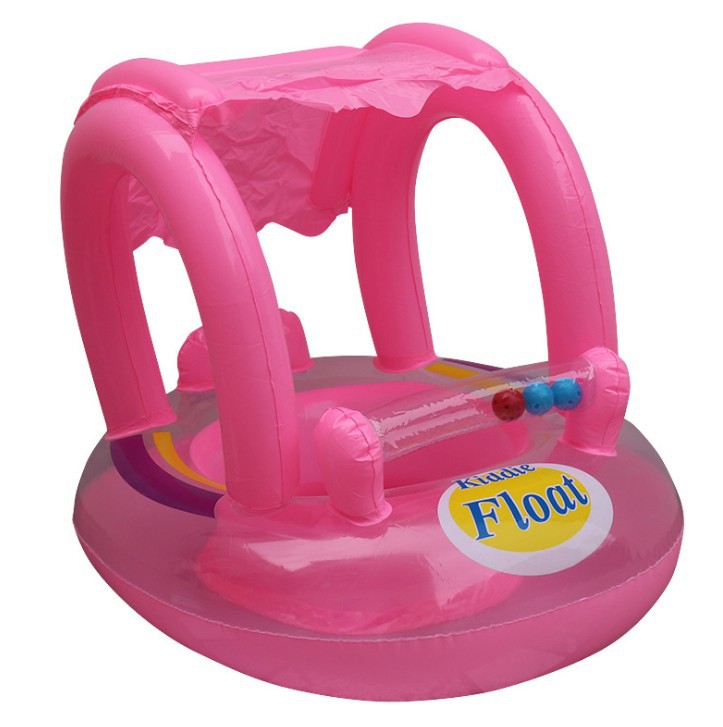 Inflatable Baby Boat with Canopy Pool Float for Kids Swimming Ring fo ...