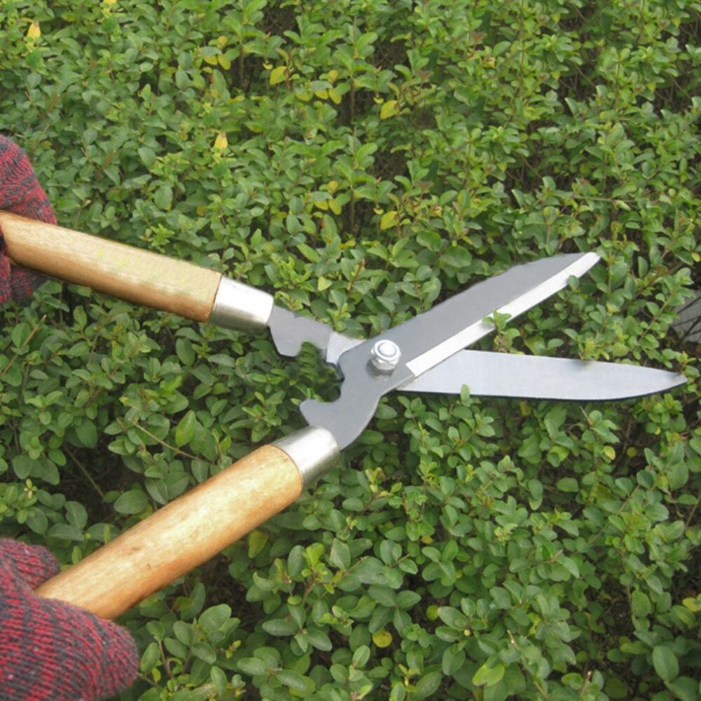 426TOOL กรรไกรตัดหญ้า ตัดแต่งพุ่มไม้ ตัดกิ่งไม้ ผลไม้ ขนาด19 นิ้ว เครื่องมือทำสวน ด้ามไม้ จับ ...