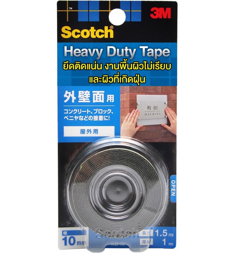 เทปกาวสองหน้า 3M ติดผนัง แรงยึดติดสูง สำหรับงานพื้นผิวไม่เรียบ Scotch ...