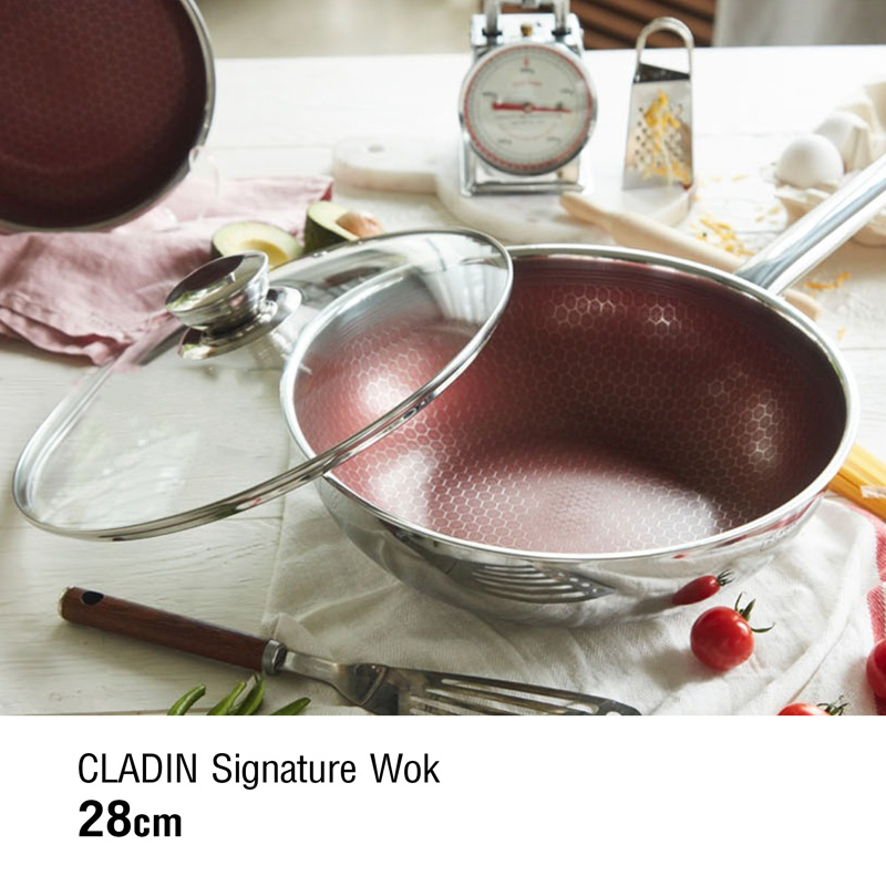Cladin Signature กระทะสแตนเลสก้นลึก 28 ซม. + ฝาแก้ว - Pickka by Kakao ...