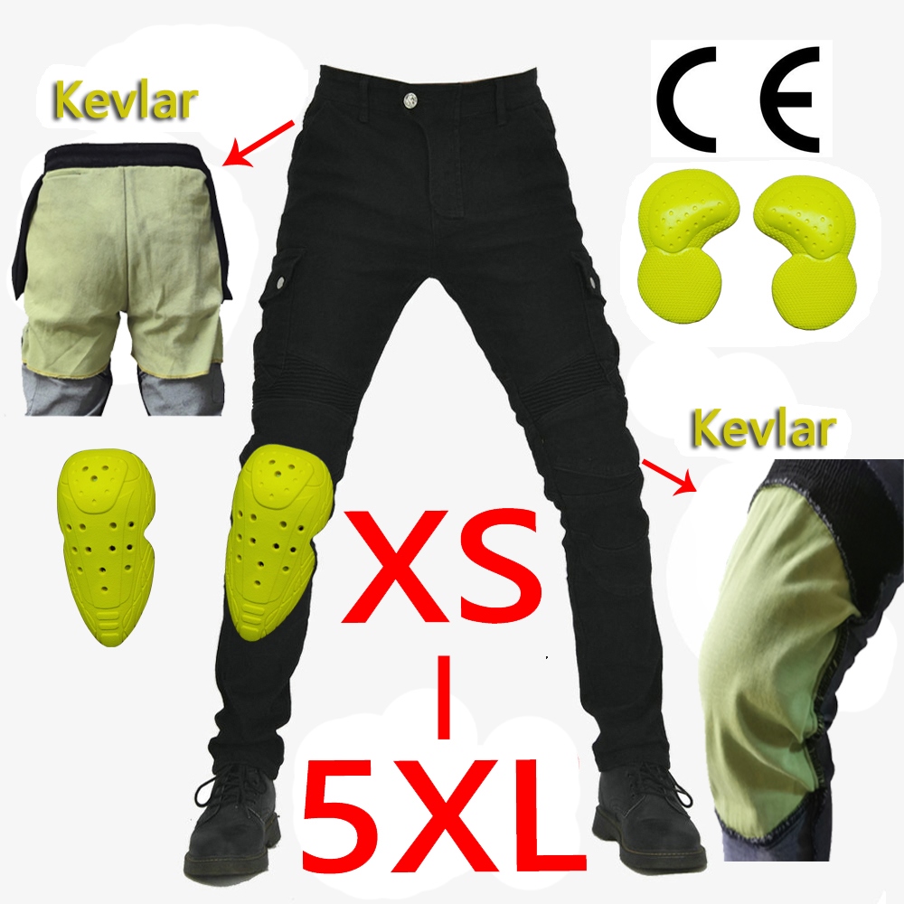 Kevlar Motorcycle Pants Moto Protection Motocross Jeans Rodilleras Moto ...