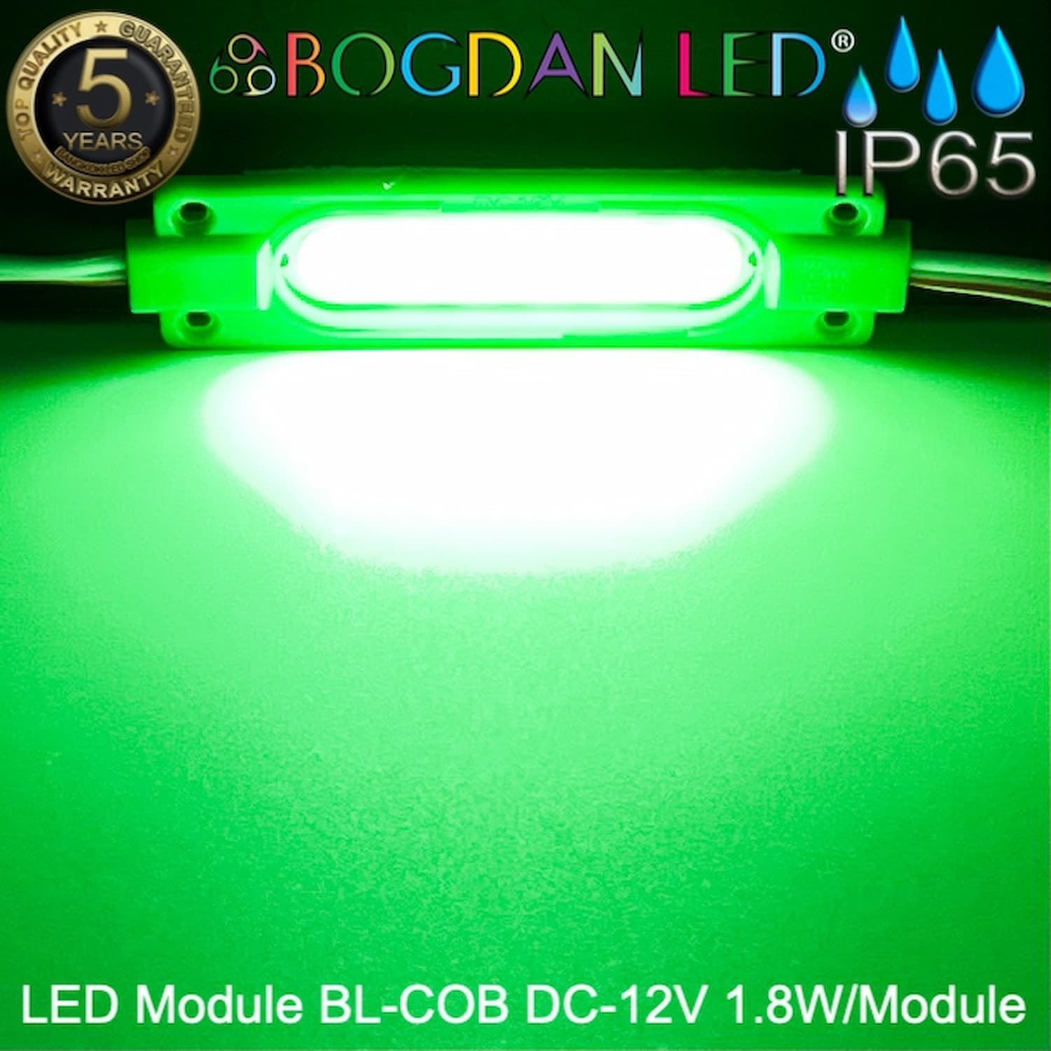 LED Module BL-COB-G สีเขียว DC12V 1.8W/Module 36W/Panelแอลอีดีโมดูลกัน ...