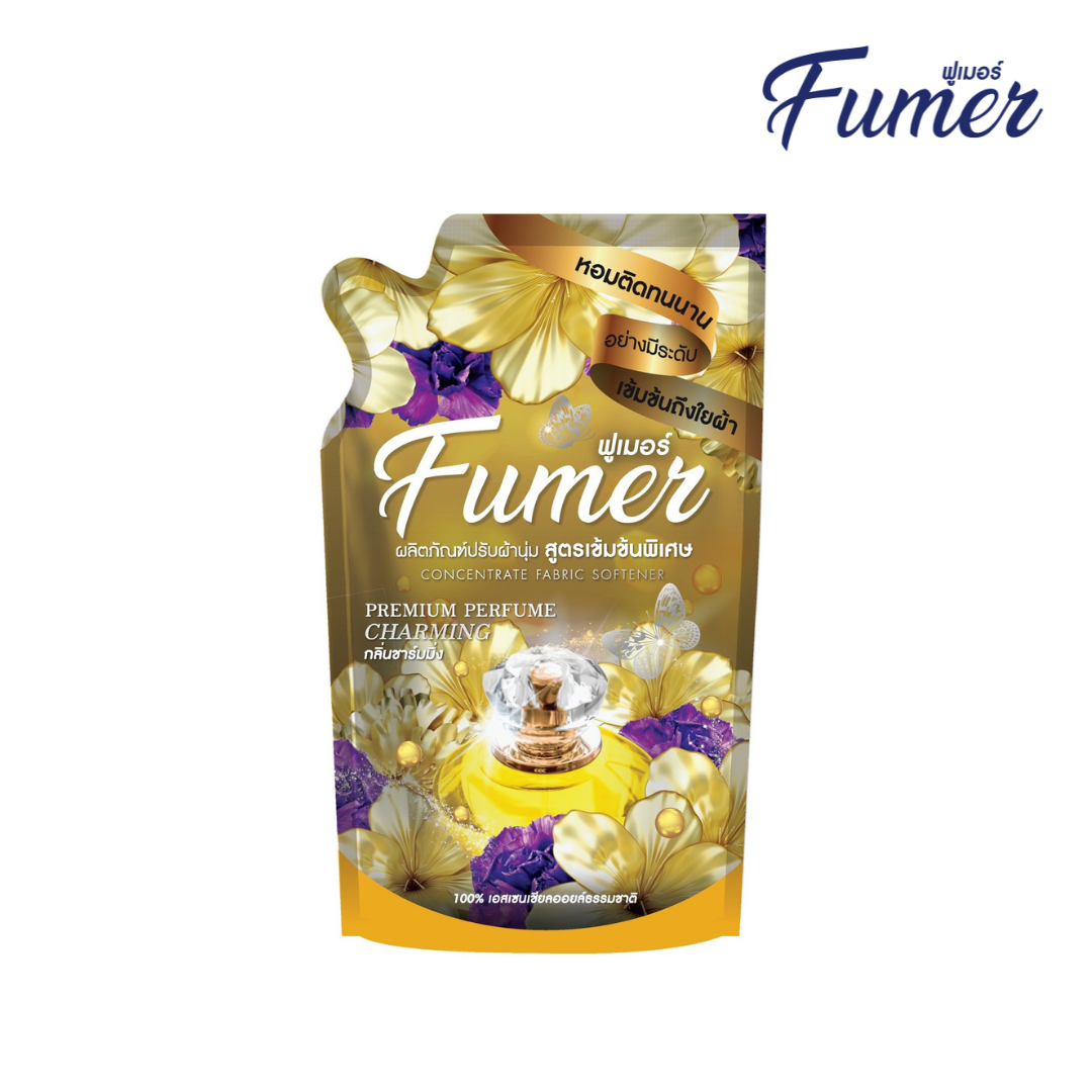 FUMER ฟูเมอร์ น้ำยาปรับผ้านุ่ม สูตรเข้มข้น พรีเมี่ยมเพอร์ฟูม ปริมาณ 560 ...