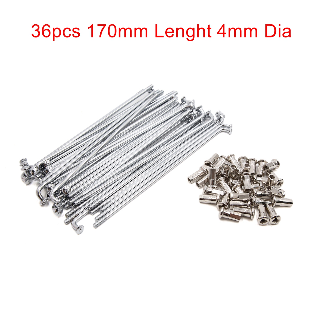 36pcs 72pcs 4mm Thread Diameter 150mm-170mm Length Motorcycle Wheel ...
