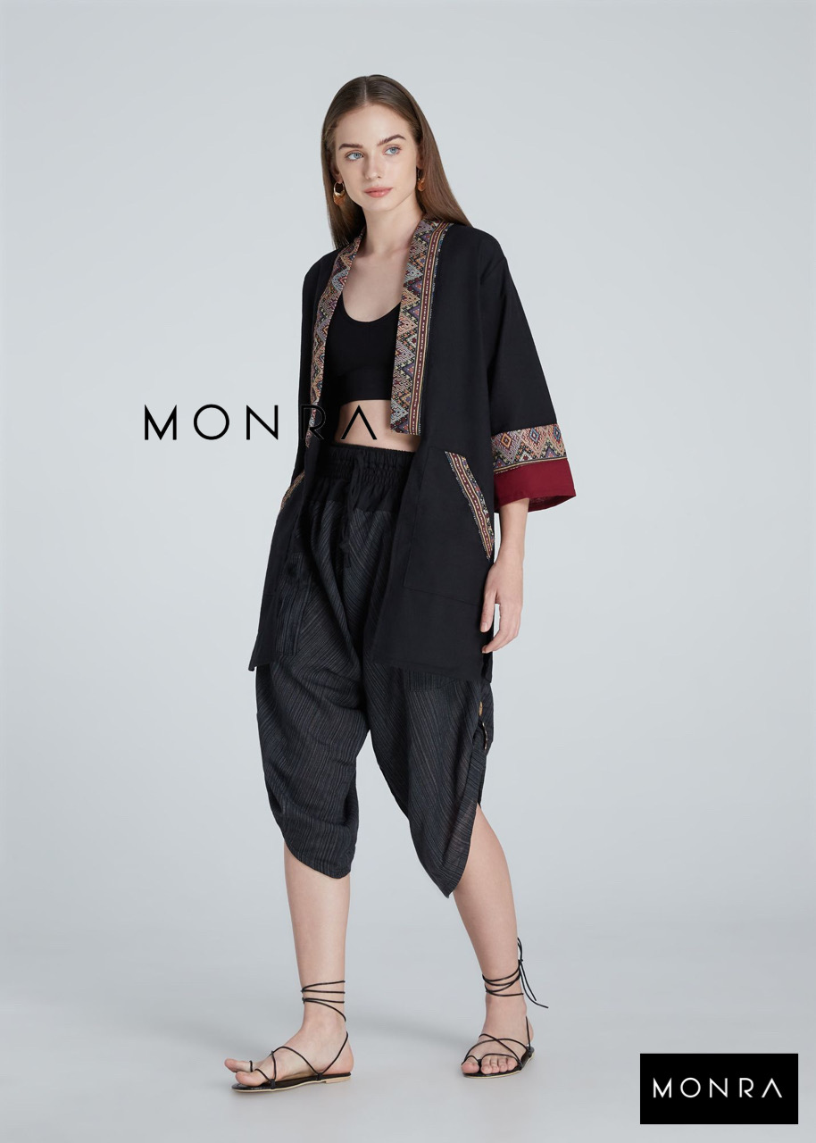 MONRA Naka Series กางเกงซามูไร Samurai Pants (KBTC01) กางเกงลายไทย ...