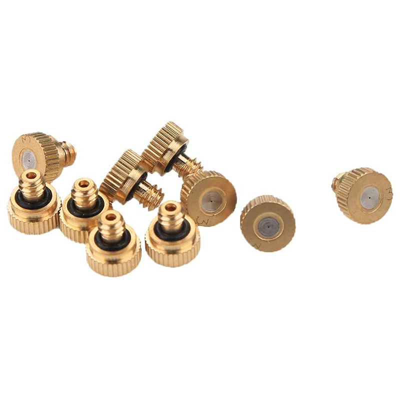 20Pcs / Set Brass Misting Nozzles Mister Water Sprinkle for Cooling ...