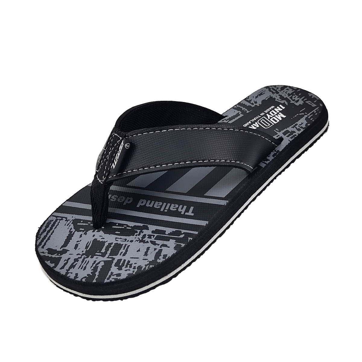 รองเท้าผู้ชาย พื้นยางนิ่ม หูหนีบ หูสองชั้น รุ่น MD-KB | Lazada.co.th