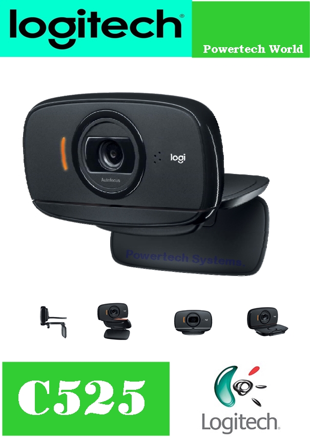 WEBCAM LOGITECH (C525) BLACK - Powertech World. - ThaiPick