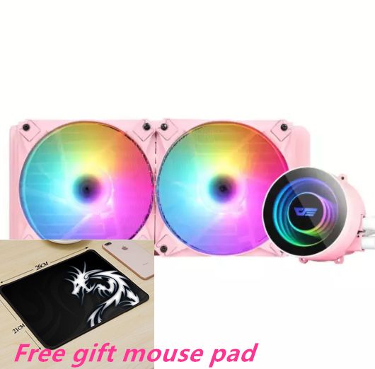 Dark Flash DX240 pink PC CPU Water cooling system Liquid with 12mm RGB ...