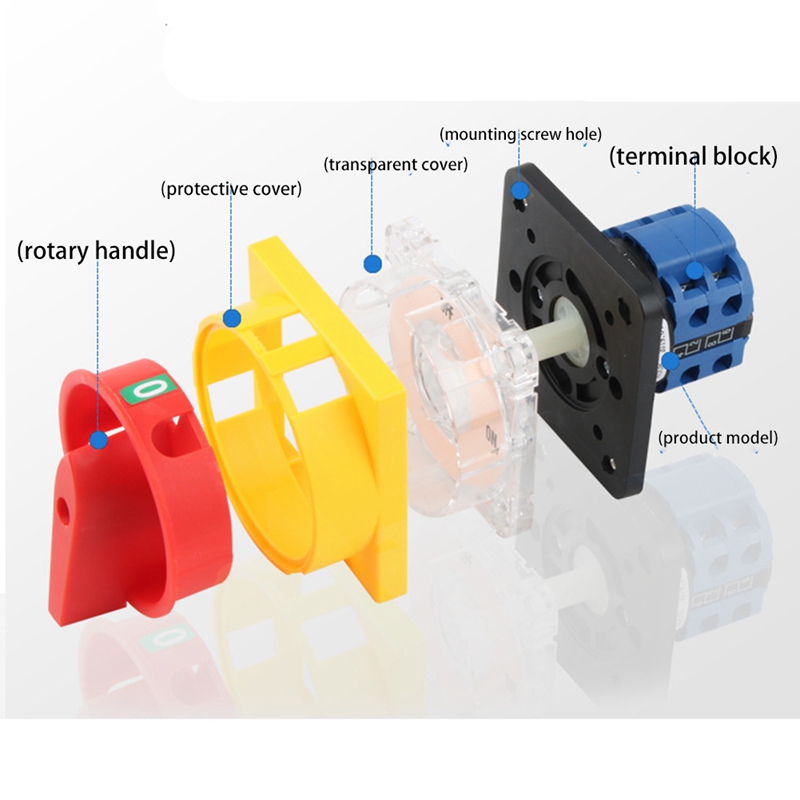 OFF-ON 4 Poles Disconnect Isolator Switches LW26GS CA10 48X48mm Padlock ...