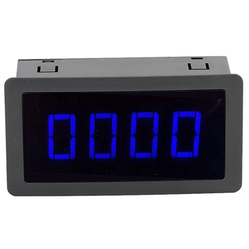1Set 12V 24V Measuring Gauge 4 Digital LED Tachometer RPM Speed Meter ...