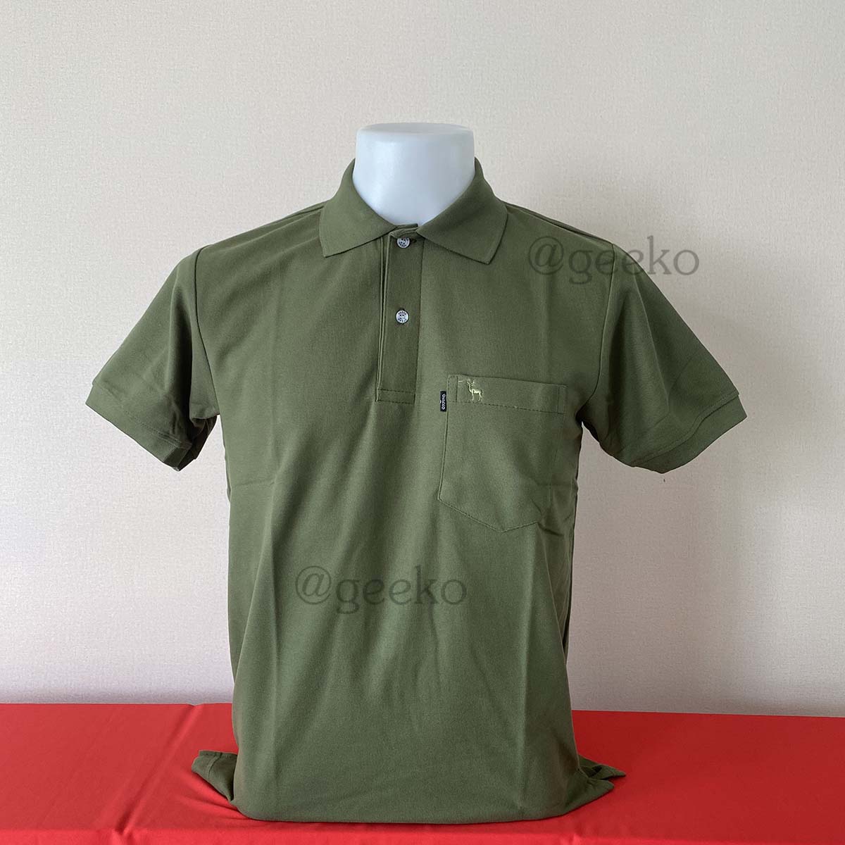 เสื้อโปโลชาย-หญิง สีชาอ่อนNo.42 แบรนด์GEEKO คุณภาพดี ราคาถูก - POLO SHOP เสื้อโปโล - ThaiPick