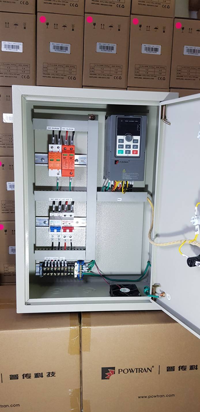 SOLAR PUMP INVERTER POWTRAN (HYBRID) PI500A-S 5R5G3 5.5KW 7.5HP 380VAC,(250-800VDC)300-400W (8 ...