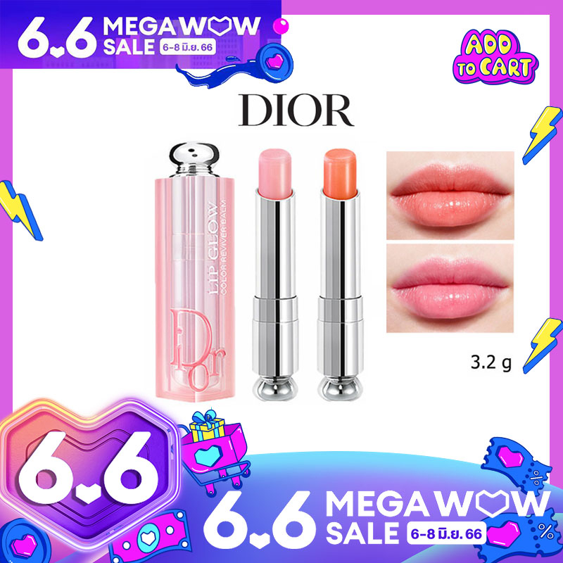 ของแท้ 100 ลิปสติก ให้ความชุ่มชื่น เปลี่ยนสี Dior Addict Lip Glow ...